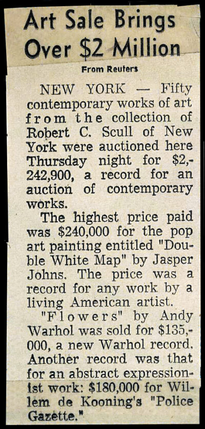 The Unveiling of Robert Scull | Art for a Change